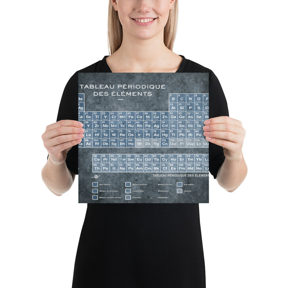 French Tableau Periodiques Periodic Table Of The Elements Vintage Char ...