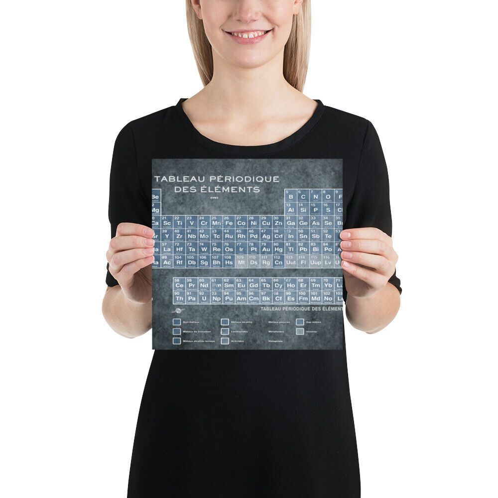 French Tableau Periodiques Periodic Table Of The Elements Vintage Char ...