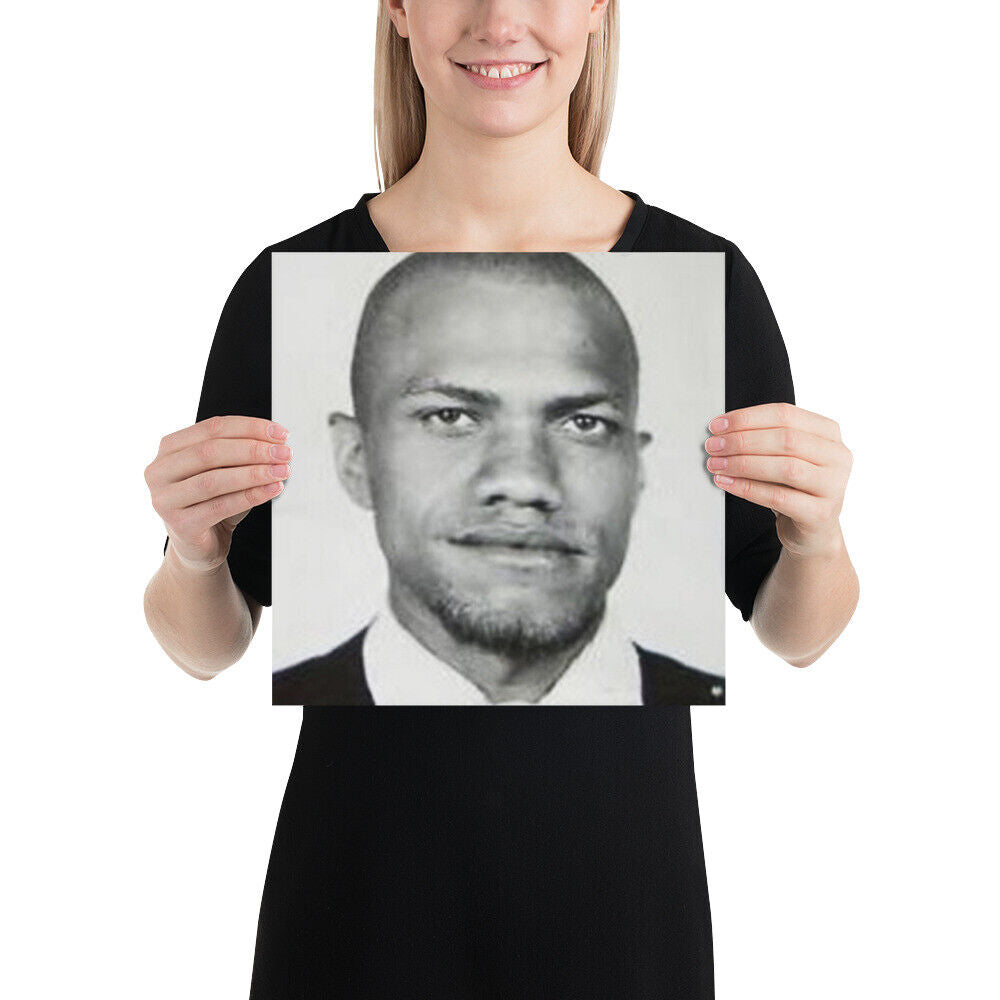 Malcolm X Mug Shot Mugshot Vertical 2 Poster – Rubino Creative Fine Art