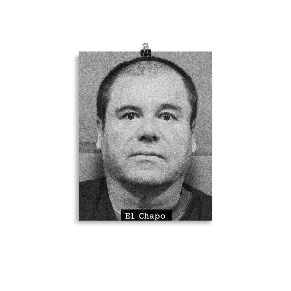 El Chapo Guzman Mug Shot Mugshot Vertical Poster – Rubino Creative Fine Art