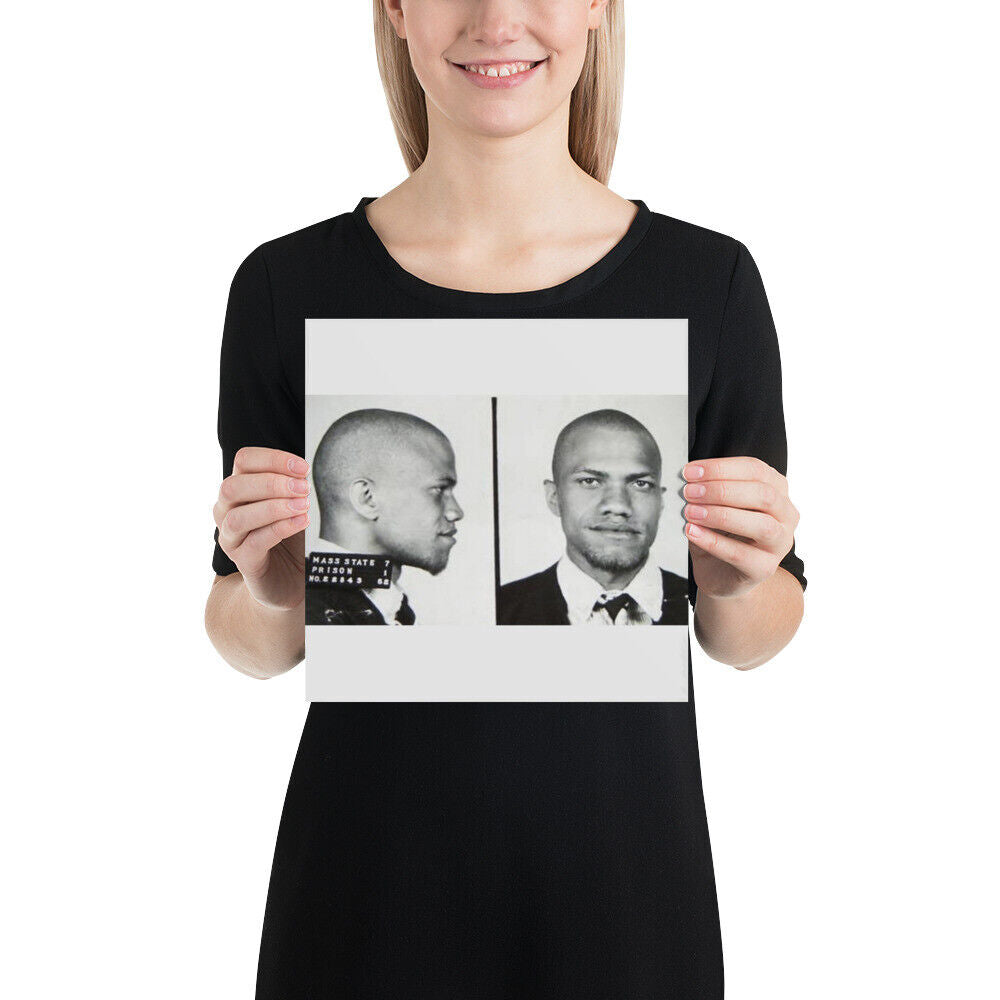 Malcolm X Mug Shot Mugshot 2 Poster – Rubino Creative Fine Art