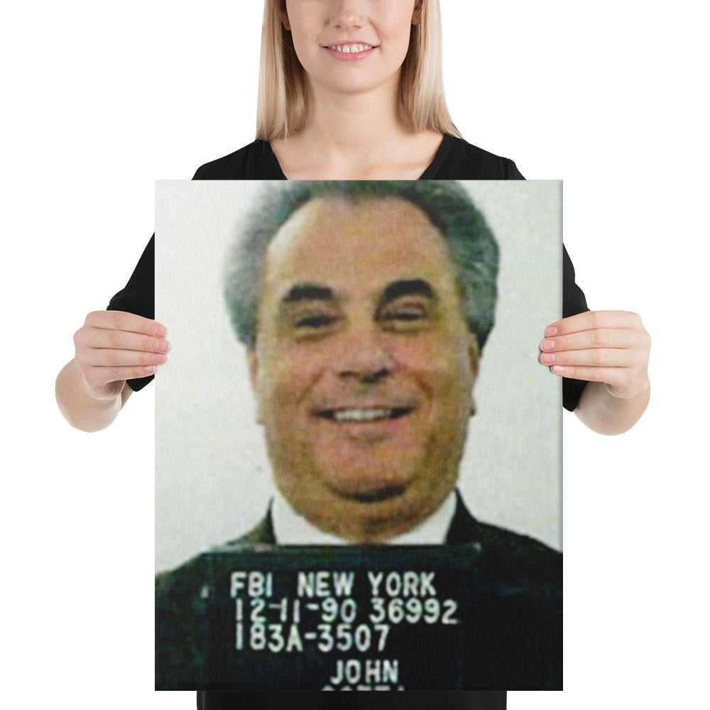 John Gotti Mug Shot Mugshot Thick Canvas – Rubino Creative Fine Art