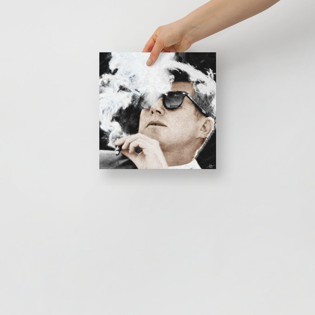 John F Kennedy Cigar and Sunglasses JFK Color Poster – Rubino Creative ...